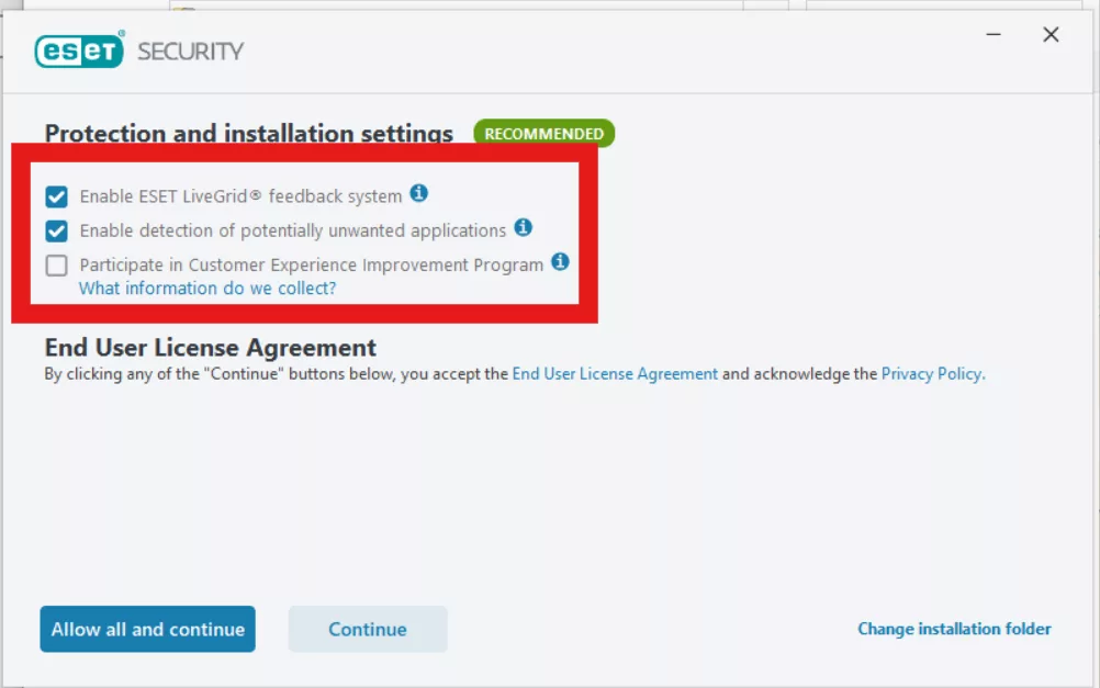 ESET Preferred Settings - Mad Scientist Technologies